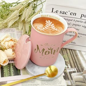 Gifts for Mom, EJTILAI Mom Gifts Birthday Gifts for Mom from Daughter Son, Mothers Day Christmas Day Gifts for Mom, 12 Oz Coffee Mug with Exquisite Box Packing Spoon, cup lids and greeting cards