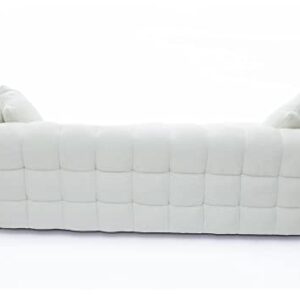 Akrenar 82" Modern Oversized Sofa, Sofas with Two Pillows, Couches for Living Room, Bedroom,Beige