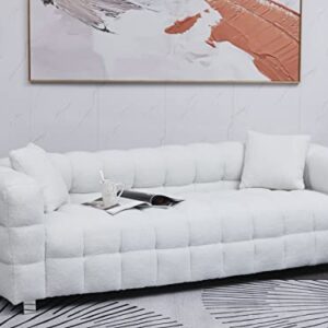 Akrenar 82" Modern Oversized Sofa, Sofas with Two Pillows, Couches for Living Room, Bedroom,Beige