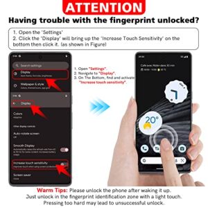 LK 2 Pack for Google Pixel 7 Pro Screen Protector 6.7-inch + 2 Pack Lens Protector with Positioning Tool, Self-Healing TPU Film, Touch Sensitive, HD Ultra-Thin