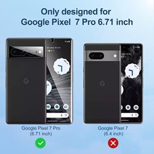 LK 2 Pack for Google Pixel 7 Pro Screen Protector 6.7-inch + 2 Pack Lens Protector with Positioning Tool, Self-Healing TPU Film, Touch Sensitive, HD Ultra-Thin