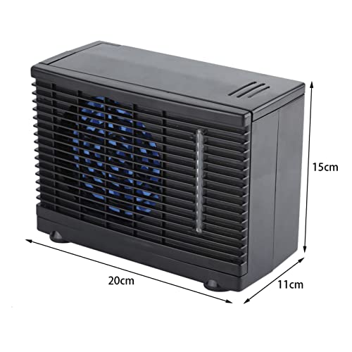 Car Cooling Fan, Portable 12V Home Mini Air Cooler Evaporative Water Cooling Fan, Compact Air Conditioner Fan for Car Truck Van SUV RV Use