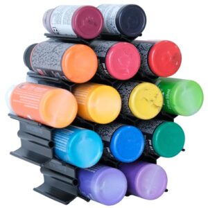 hex hive 2.0 storage organizer 12 piece set for craft paint, salon haircolor, tattoo ink and more made in usa