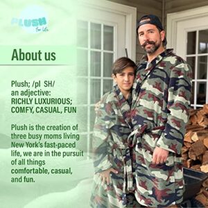 Plush For Life Dog Hoodie, Dog Sweater Boys Warm Cute Cozy Pet Clothes Dog Winter Coat, Pet Gifts, Camo, X Large