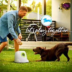 A1PETS Automatic Dog Ball Launcher/Automatic Ball Launcher for Pets/Interactive Puppy Pet Ball Indoor Thrower Machine/Fetch Machine for Small and Medium Size Dogs / 3 Balls Included