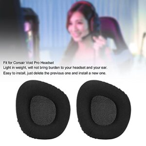 Goshyda Headphone Earpads, 2 pcs Ear Pads Cushion Comfort Sponge, High Elasticity, Headset Cover Replacement Parts, for Corsair Void Pro Headphones