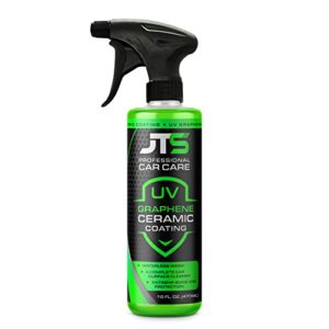 jt's advanced uv true graphene ceramic spray coating, extreme shine & stronger than car wax polish or top coat polymer paint sealant for car, truck, rv, boat (16 fl. oz.)