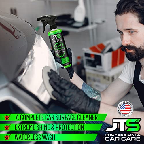 JT's Advanced UV True Graphene Ceramic Spray Coating, Extreme Shine & Stronger Than Car Wax Polish or Top Coat Polymer Paint Sealant for Car, Truck, RV, Boat (16 Fl. Oz.)