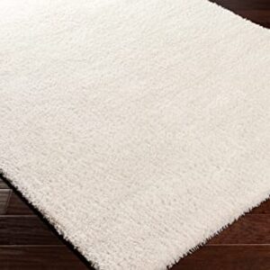 Hauteloom Heavenly Solid Shag Area Rug for Living Room Bedroom - High Pile Fluffy Carpet - Soft Shaggy Cozy Plush Rug - Cream, Off White, Ivory, Light Beige - 6'7" x 9'