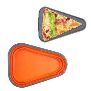 Ul Kausar Silicone Pizza Storage Container | Pizza Container Collapsible Box with 5 Serving Trays | Adjustable Pizza Slice Container