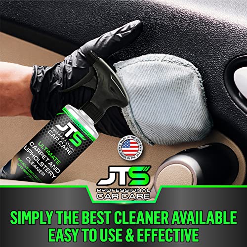 Carpet & Upholstery Cleaner - Powerful Car Carpet Cleaner For Auto Detailing | Cloth, Upholstery & Fabric Car Interior Cleaner Solution | Stain Remover Shampoo For Car Seat, Floor Mats & More (16 Fl Oz)