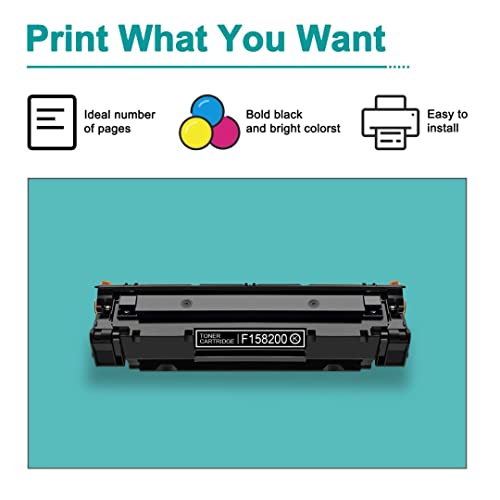 NUCALA 【1 Pack】 F158200 Toner Cartridge: Compatible F158200 Toner Cartridge Replacement for Canon F158200 Printer