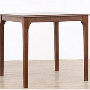 MU RONG Small Solid U.S.A Oak Walnut Color Square Dining Table, Space Saving Luxury Heavy Duty Oak Dinning Dable for 2-4 People in Kitchen Dinning Room (W) 31.5" X(D) 31.5" X(H) 29.5"