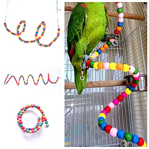 Parrot Toys Pet Ladder Toy Parrot Climbing Ladder for Bird Entertainment Toys Parrot Cage Accessories Bird Cage Decoration