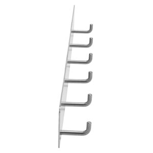 Vifemify Stainless Steel Towel Hook Six Hook Self-Adhesive Stainless Steel Hook Towel Rack Wall Hook Kitchen Bathroom Easy Installation