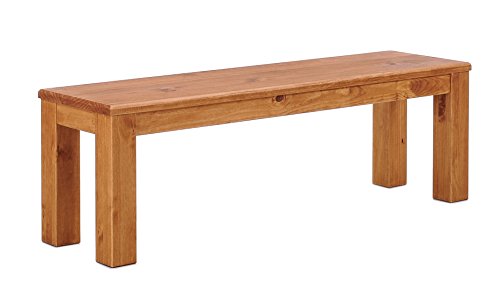 B.R.A.S.I.L.-Möbel TableChamp Bench Rio Solid Pine 70.9 Inch Honey Wood Oiled