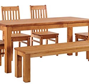 B.R.A.S.I.L.-Möbel TableChamp Bench Rio Solid Pine 70.9 Inch Honey Wood Oiled