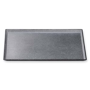 j-kitchens obon tray, heat resistant, clear stream, long hand, wood grain, silver, tenkuro richi, non-slip, obon shaku 5, made in japan