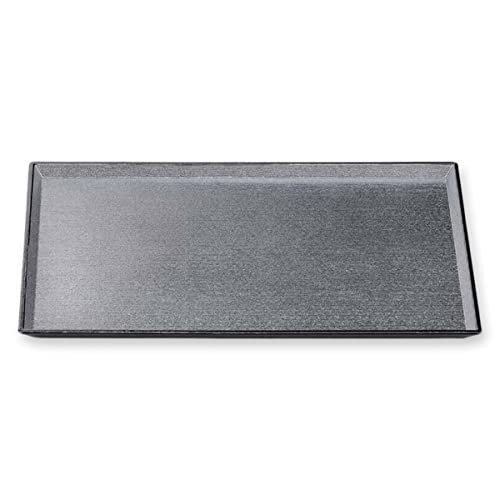 J-Kitchens Obon Tray, Heat Resistant, Clear Stream, Long Hand, Wood Grain, Silver, Tenkuro Richi, Non-Slip, Obon Shaku 5, Made in Japan