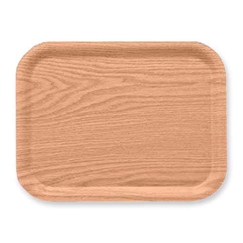 J-Kitchens Obon Tray, Heat Resistant, Wood, Long Square Tray, Natural, Brown, 16.9 inches (43.0 cm), Anti-Slip, Made in Japan