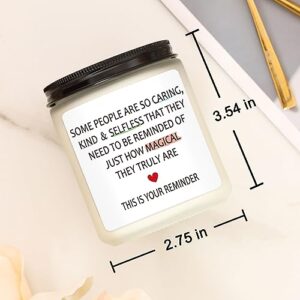 Lovearth Thank You Gifts for Women, Men - Inspirational Gifts for Women, Funny Birthday, Appreciation, Boss Day Gifts, Thanksgiving, Christmas, Gifts for Friends, Coworkers, Boss - Thank You Candle