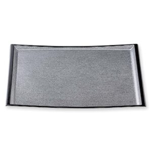 j-kitchens obon tray, u-line, silver, naichi tenkuro, non-slip obon shaku 6, made in japan