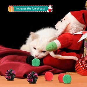 JUNSPOW Christmas Cat Costume Outfit Set Pet Christmas Costume Santa Christmas Hat Christmas Cat Collar for Puppy Kitten Christmas Party Costume Supplies