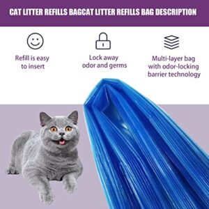 Cat Litter Refills Bag, Litter Refills Bag Compatible with Your Standard and Plus Genie Litter Disposal Refill Cartridge, Generic Litter Refills Bag,Original Refill Cartridge is Not Included 6 Pack