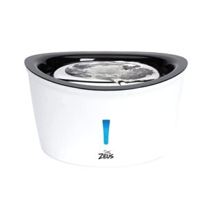 zeus cascade dog drinking fountain with stainless steel top