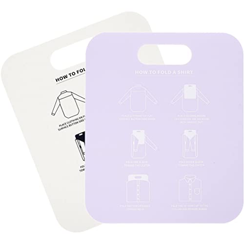 Alipis 2pcs Aid Household for Dress Ing Age Shirts Practical Stacking Retail Laundry or Sweaters Garment Clothes Pp Perfect Board Home Travel T-Shirt Folding Shirt Accessories Helper