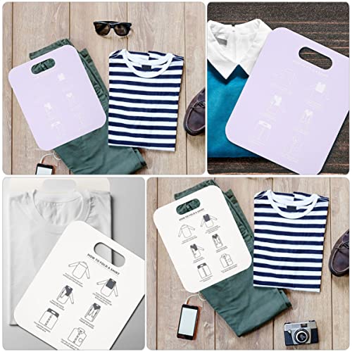 Alipis 2pcs Aid Household for Dress Ing Age Shirts Practical Stacking Retail Laundry or Sweaters Garment Clothes Pp Perfect Board Home Travel T-Shirt Folding Shirt Accessories Helper