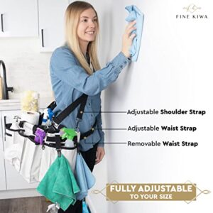 Fine Kiwa Cleaning Caddy Bag, Cleaning Supplies Organizer with Handle, Storage Caddy for Cleaning Products, Cleaning Supplies Caddy, Large Cleaning Tote Caddy - Also Good for Car & Grilling Supplies