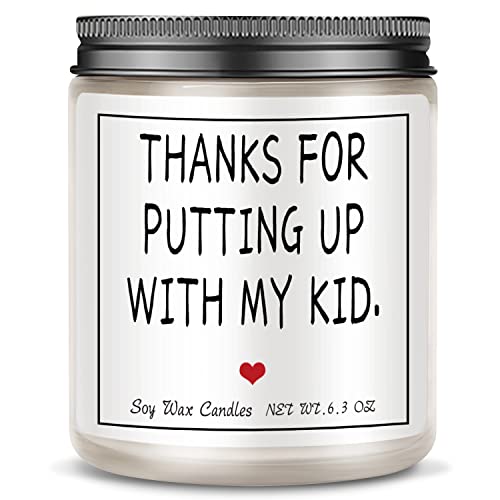 Teacher Gifts,Teacher Appreciation Gifts Thank You Teacher Gifts Appreciation Gifts for Daycare Teacher, Women, Men, Nanny Candles Present for Retired Teachers Graduation