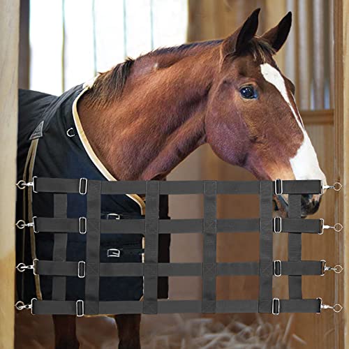 Harrison Howard Poly 4 Slat Stall Guard for Horses Black