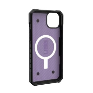 URBAN ARMOR GEAR UAG iPhone 14 Plus Case 6.7" Pathfinder Purple Lilac Compatible with MagSafe Rugged Heavy Duty Protective Cover & Paracord Lanyard Adjustable Wrist Strap Bundle Set