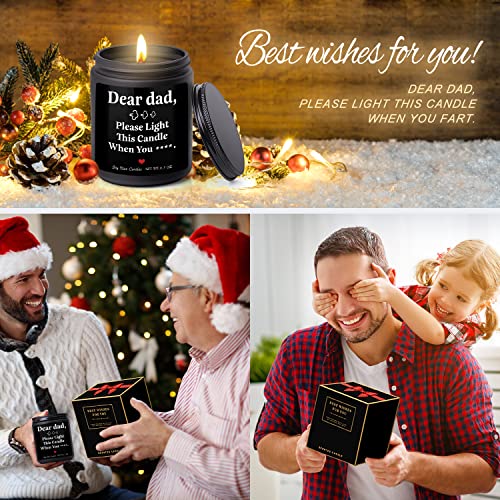 Dad Gifts from Daughter Son, Funny Gifts for Dad, Fathers Day Birthday Gifts for Dad Step Dad Father in Law Him Bonus Dad Daddy,Smoke & Vanilla Scented Candle Gifts for Men