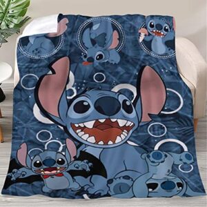 tnhpyeg diy american animated throw blanket, flannel plush blankets and throws for better sleep, quality air conditioned blanket 40"x50"