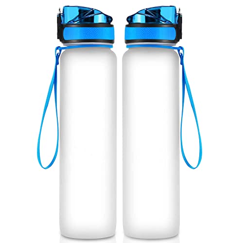 34HD Stop Slacking Drink Your Water 32 Oz Water Track Bottle, Water Bottle With Time Marker, Reminder Water Bottle, Motivational Insulated Water Bottle