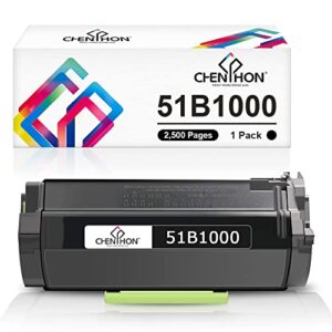 chenphon compatible 51b00a0 51b1000 ms317 mx317 toner cartridge use for lexmark ms317 ms417 ms517 ms617 mx317 mx417 mx517 mx617 ms317dn ms417dn ms517dn mx317dn mx417dn mx517de printer, 1-pack