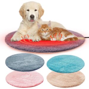 Pet Heating Pad Winter Warm, 40CM Indoor Electric Heated Pet Mat Small Animal Warm Mat