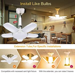 60/80W Led Kitchen Light' E26/E27 LED Led Kitchen Ceiling Light for Garage Workshop Basement Warehouse Barn