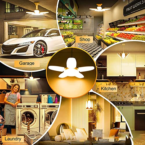 60/80W Led Kitchen Light' E26/E27 LED Led Kitchen Ceiling Light for Garage Workshop Basement Warehouse Barn