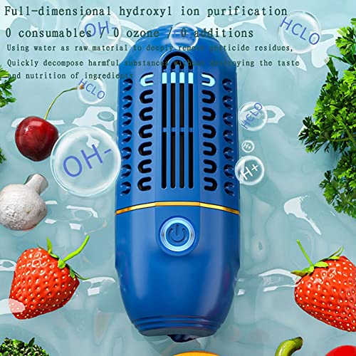 Capsule Fruit And Vegetable Purifier 4400mah Wireless Induction Charging, Used To Purify Fruits And Vegetables, Seafood, Meat, Cereals, Etc，smart Home Products