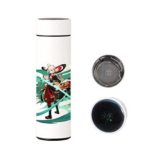 Kaedehara Kazuha Thermos Cup Genshin Impact Insulated Beverage Bottle Campus Style Students Sports Water Bottles