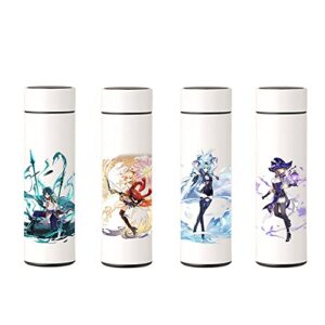 Kaedehara Kazuha Thermos Cup Genshin Impact Insulated Beverage Bottle Campus Style Students Sports Water Bottles