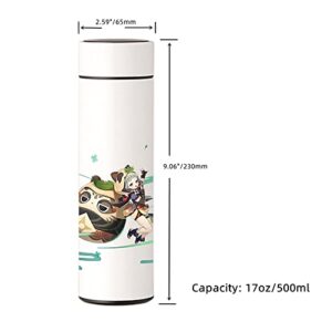 Kaedehara Kazuha Thermos Cup Genshin Impact Insulated Beverage Bottle Campus Style Students Sports Water Bottles