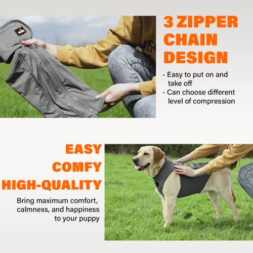 NeoAlly Upgraded Dog Surgical Recovery Suit Cone Alternative Onesie Post Surgery Wear Protects Abdominal Wounds and Skin Anti Licking, Aids Hot Spots, and Provides Anti Anxiety Relief - L