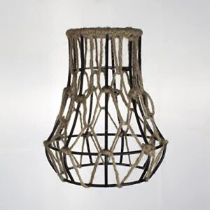 Osasy rattan lampshades Handwoven modern Rattan Lamp Shade, Handmade Wicker Lamp Shade for Table Lamp, Pendant Light, Floor Lamp