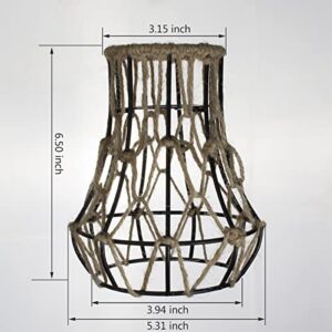 Osasy rattan lampshades Handwoven modern Rattan Lamp Shade, Handmade Wicker Lamp Shade for Table Lamp, Pendant Light, Floor Lamp