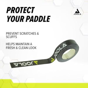 JOOLA Pickleball Paddle Edge Tape - Protects Edge Guard & Covers Lead Tape for Pickleball Paddles - Black, Fits Any Brand & Most Sizes of Pickleball Rackets - 5 Meter Extra Long Roll for 6 Racquettes